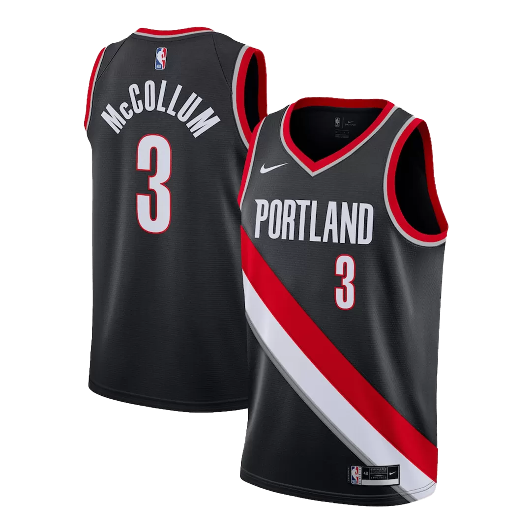 Men's Portland Trail Blazers Damian Lillard #0 Black Swingman Jersey 22 ...