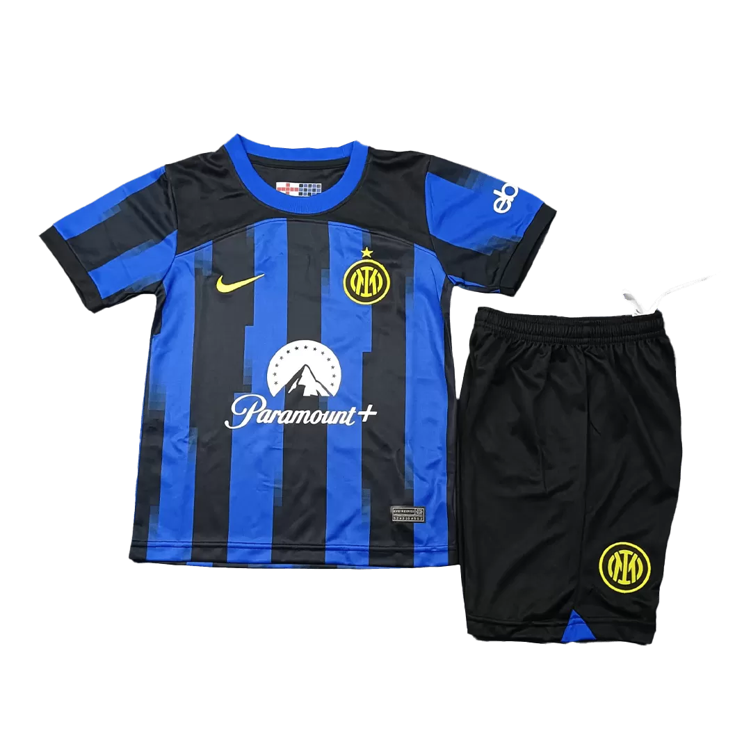 Kid's Inter Milan Home Jerseys Kit(Jersey+Shorts) 2023/24