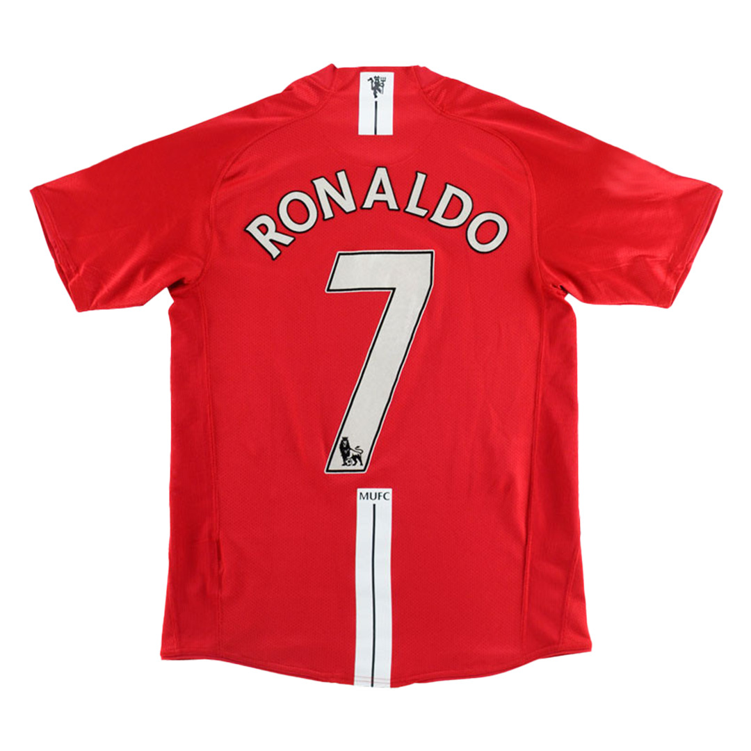 Manchester United RONALDO #7 Home Retro Soccer Jersey 2007/08 |TheJerseys