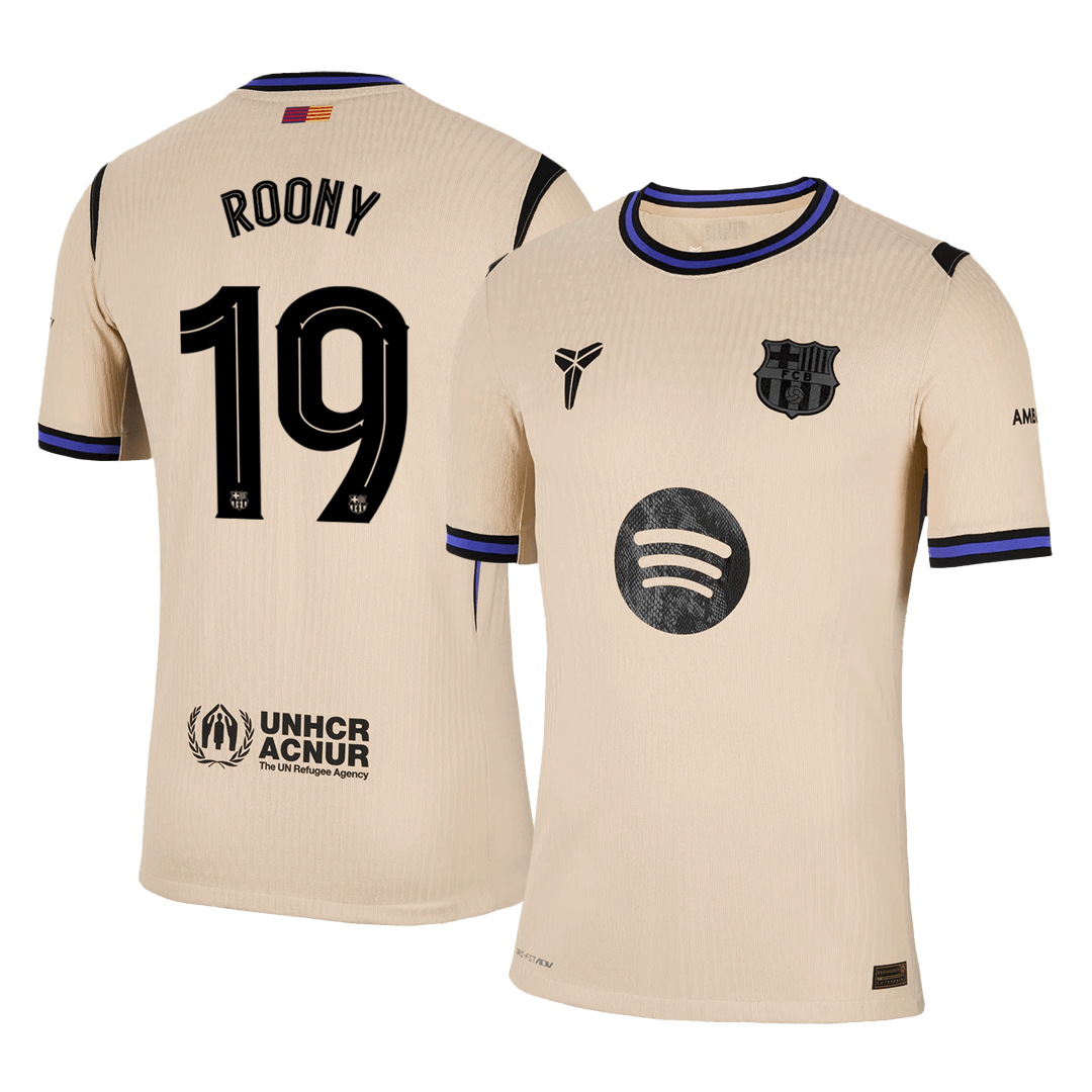 ROONY #19 Barcelona Away Match Jersey 2025/26 - UCL | TheJerseys